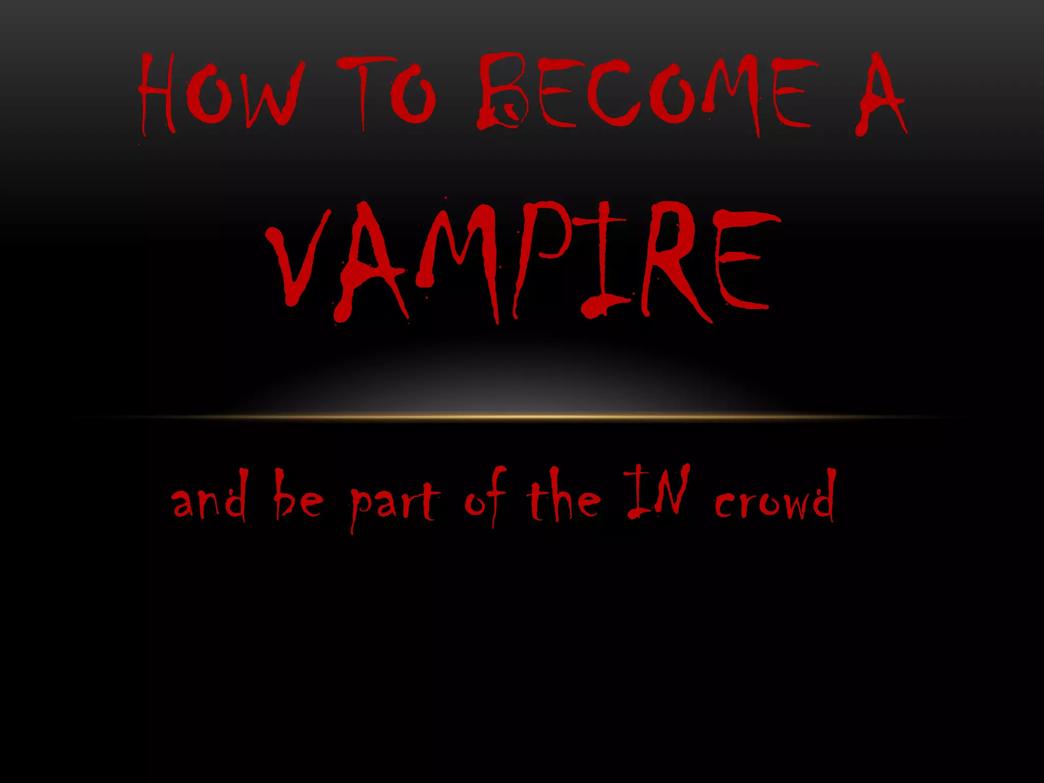 How to become a vampire | PDF