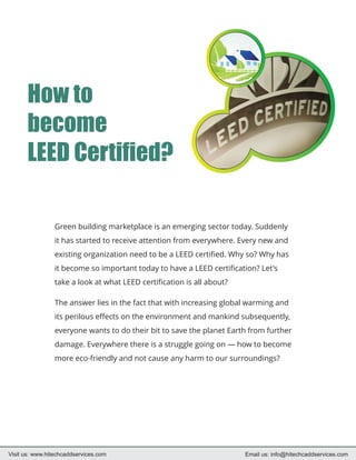 How to become leed certified - Get Brief Information | PDF