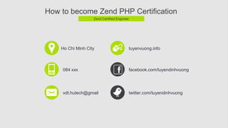 How to become a Zend Certified PHP Engineer | PPT