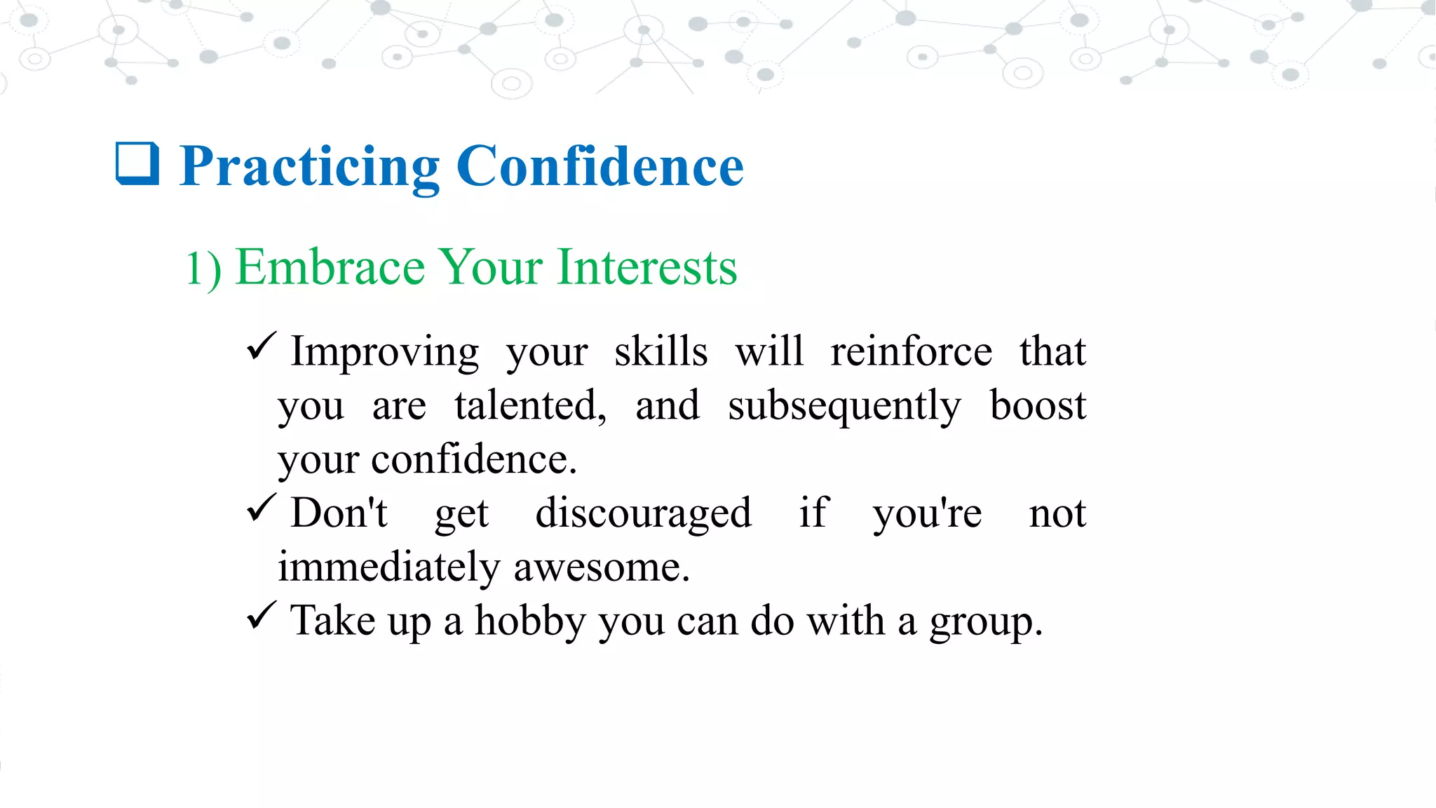 How to be confident | PPTX
