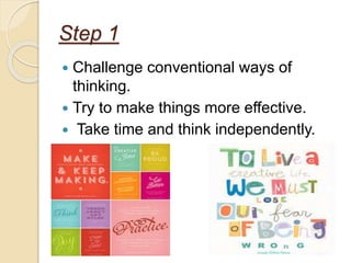 How to be creative | PPTX