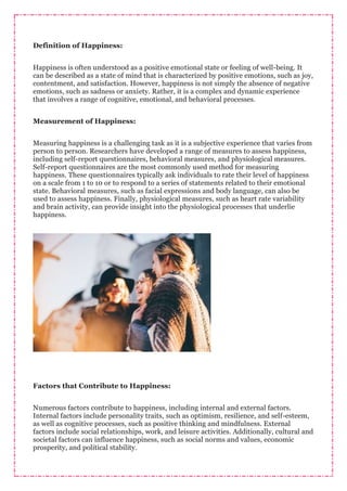 How To Be Happier | PDF