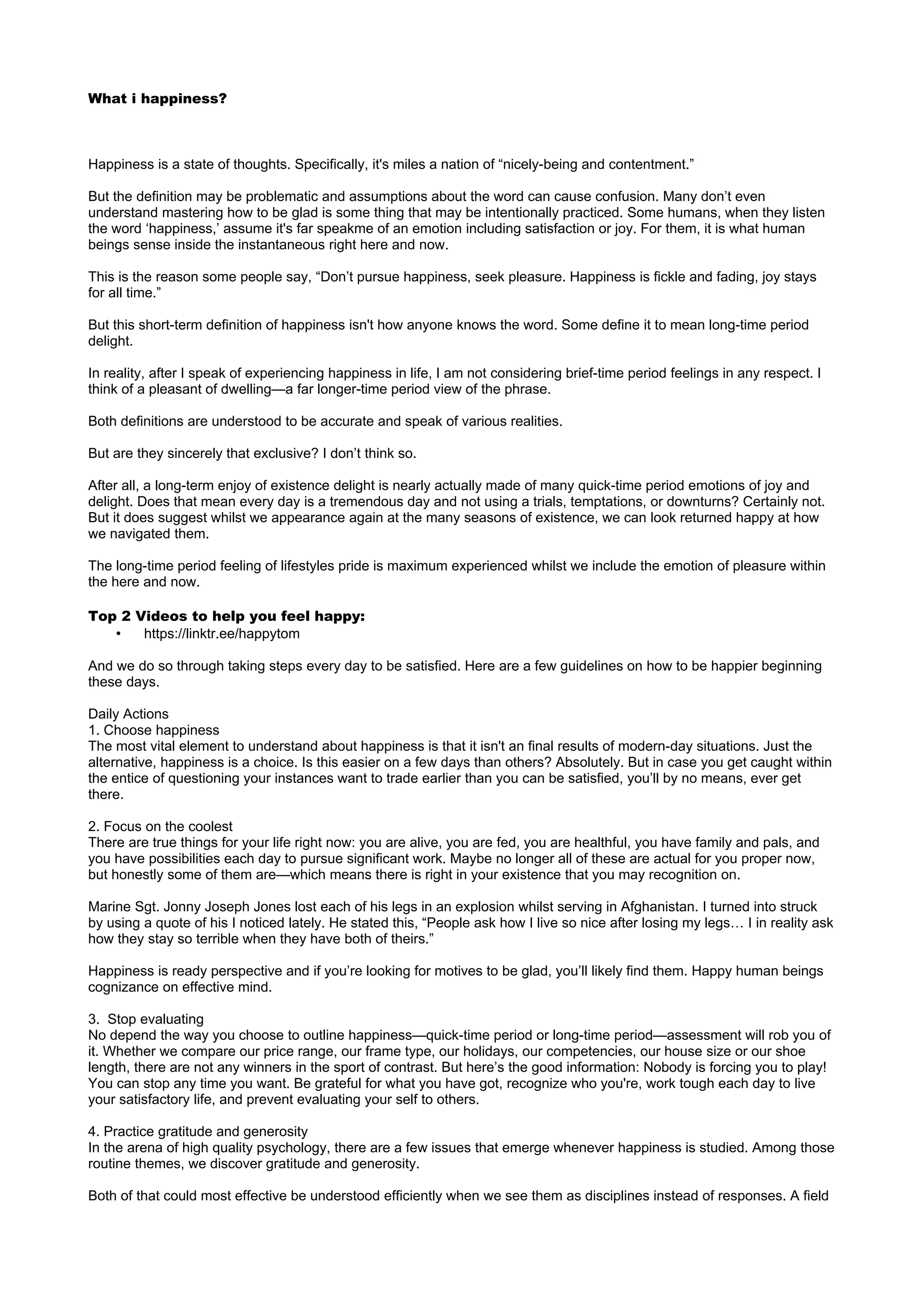 8 Ways to Be Happy | PDF