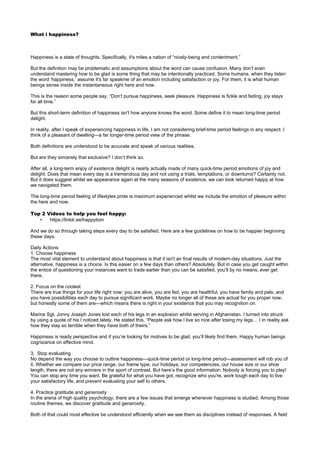 8 Ways to Be Happy | PDF