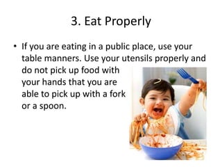 How to behave in public places | PPTX