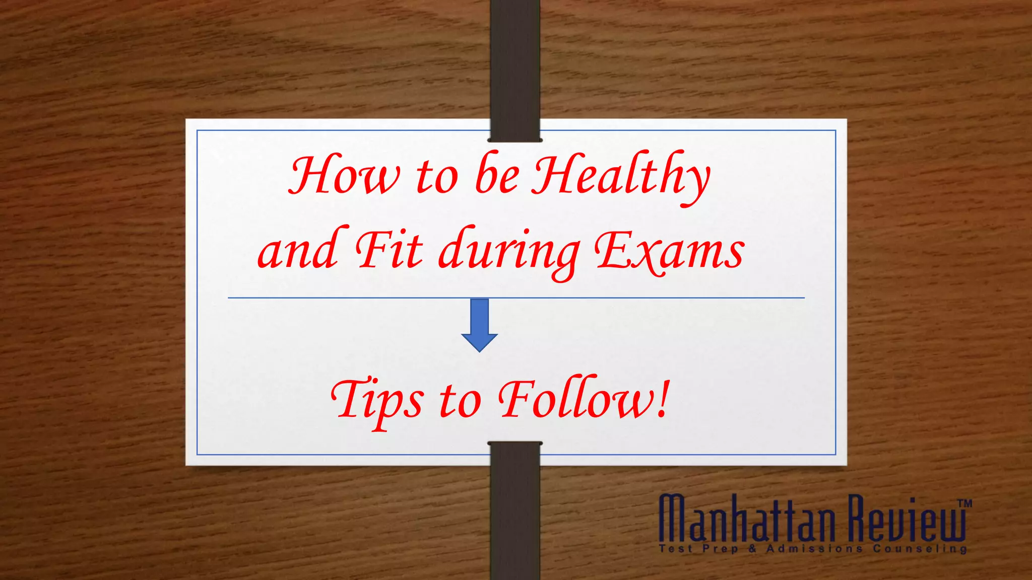 How to be healthy and fit during exams! ppt 3 | PPTX