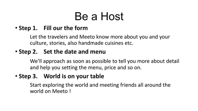 Meeto - How to be a Host/Guest | PPTX