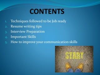 How to be job ready|| Job-Readiness | PPT