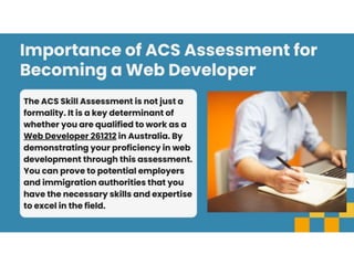 How to Best Prepare for the ACS Skill Assessment to Become a Web ...