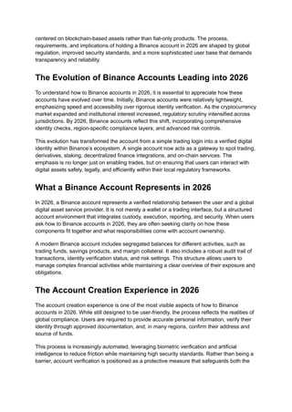 Overview of Binance Account Verification and Types Available | PDF