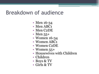 How to break down an audience | PPT