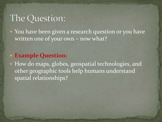 How to break down a research question | PPT