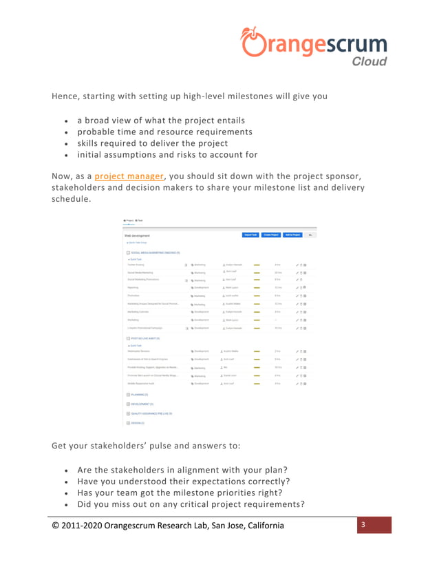 How to Break Down your Projects into Milestones and Tasks | PDF