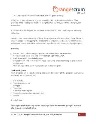 How to Break Down your Projects into Milestones and Tasks | PDF