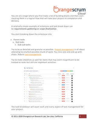 How to Break Down your Projects into Milestones and Tasks | PDF