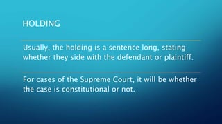 How to Brief a Case Effectively and Correctly | PPT