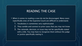 How to Brief a Case Effectively and Correctly | PPT