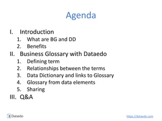 How to build a business glossary linked with data dictionary | PPT