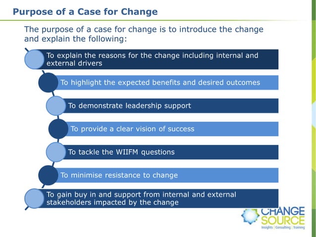 How to build a case for change | PPTX