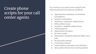 How to build a centralized healthcare call center | PPTX