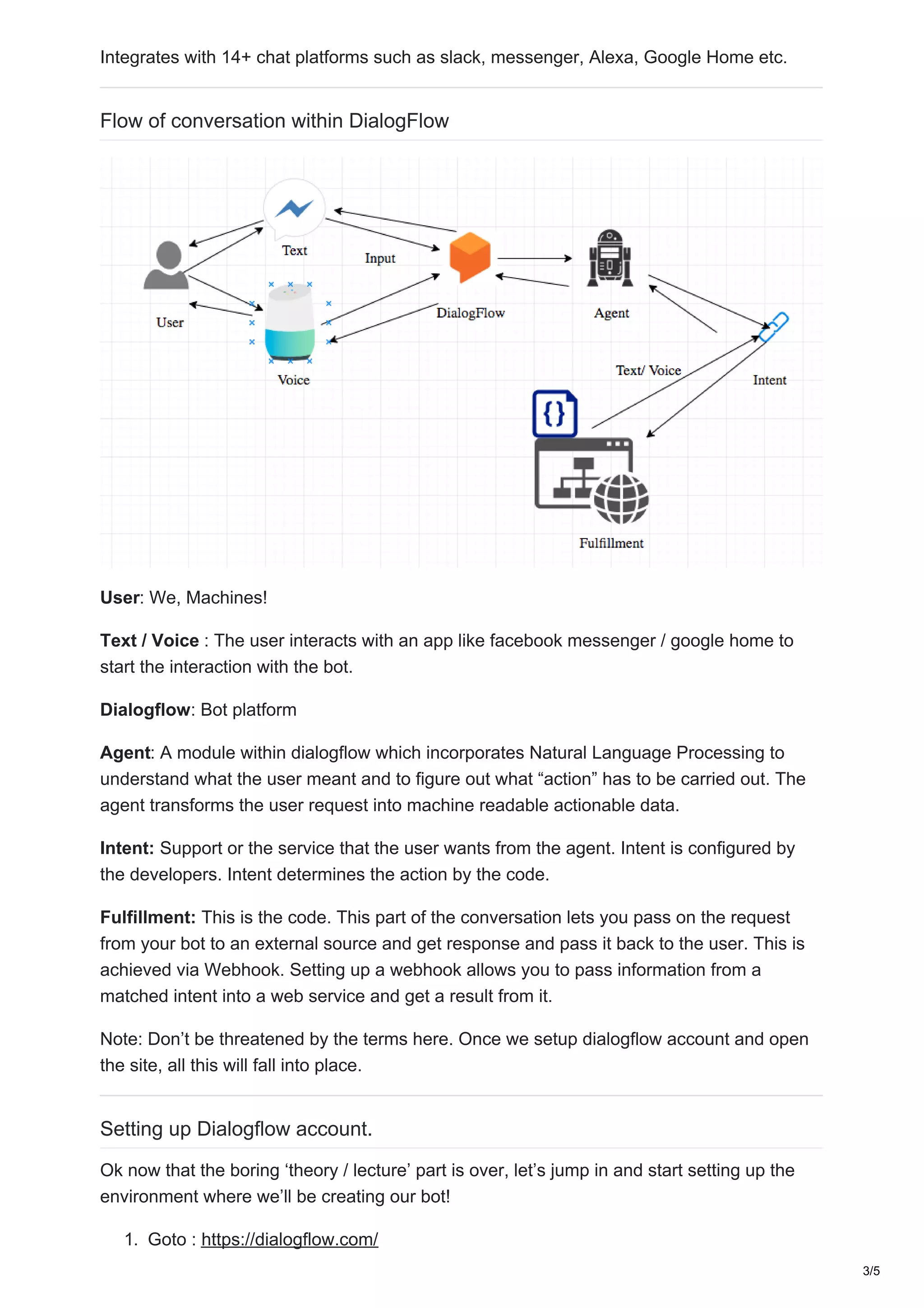 How to build a Chatbot with Google's Dialogflow | PDF