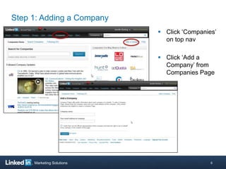 How to build a Company Page - Linkedin | PPTX