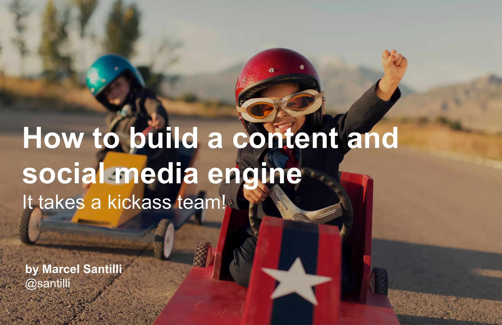 How to build a content marketing and social media engine | PPT