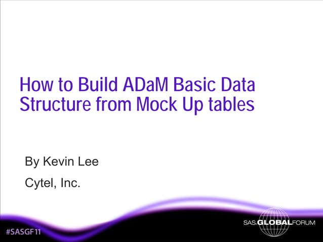 How to build ADaM BDS dataset from mock up table | PDF