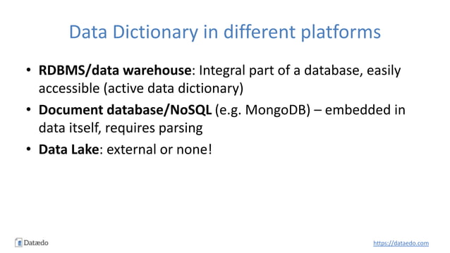 How to build a data dictionary | PPTX
