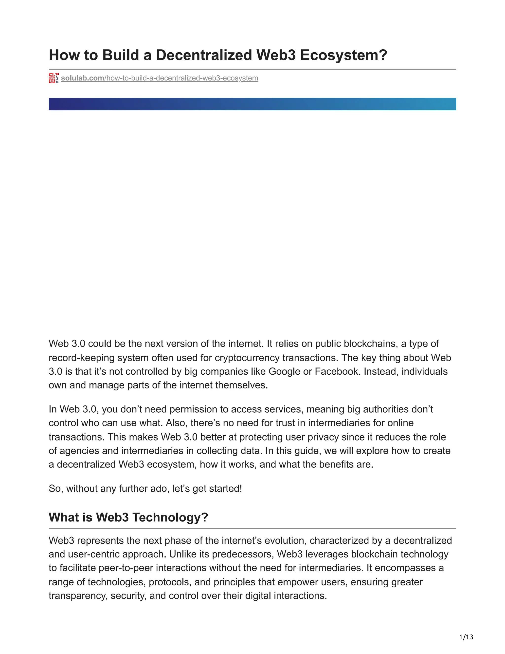 How to Build a Decentralized Web3 Ecosystem.pdf