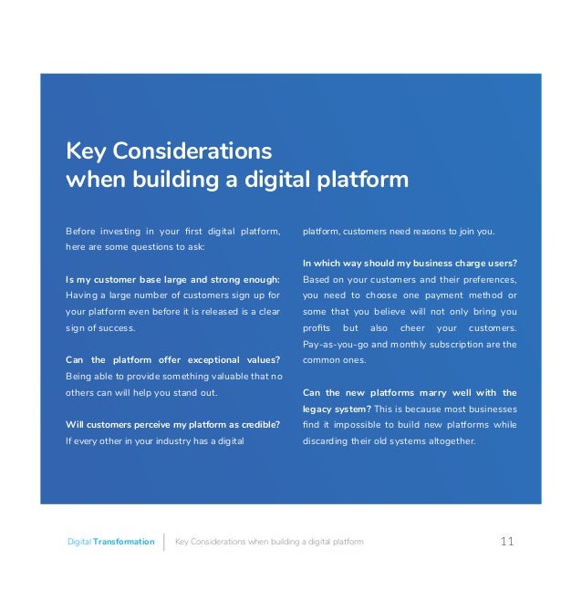 How to Build a Digital Platform in the Age of Digital | PDF