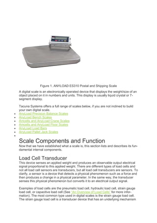 How to Build a Digital Weighing Scale | PDF