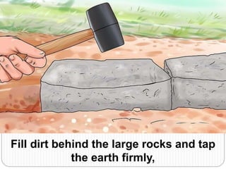 How to build a dry stack retaining rock wall | PPTX