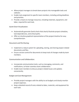 How To Build a Dynamic Civil Project Management System Using Java | PDF