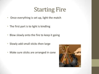 How to build a fire | PPTX