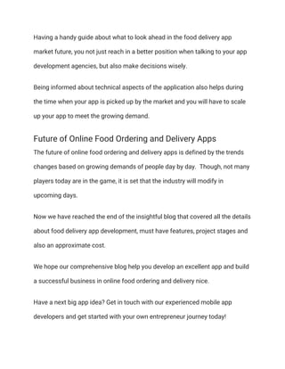 How to build a food delivery app like zomato | PDF