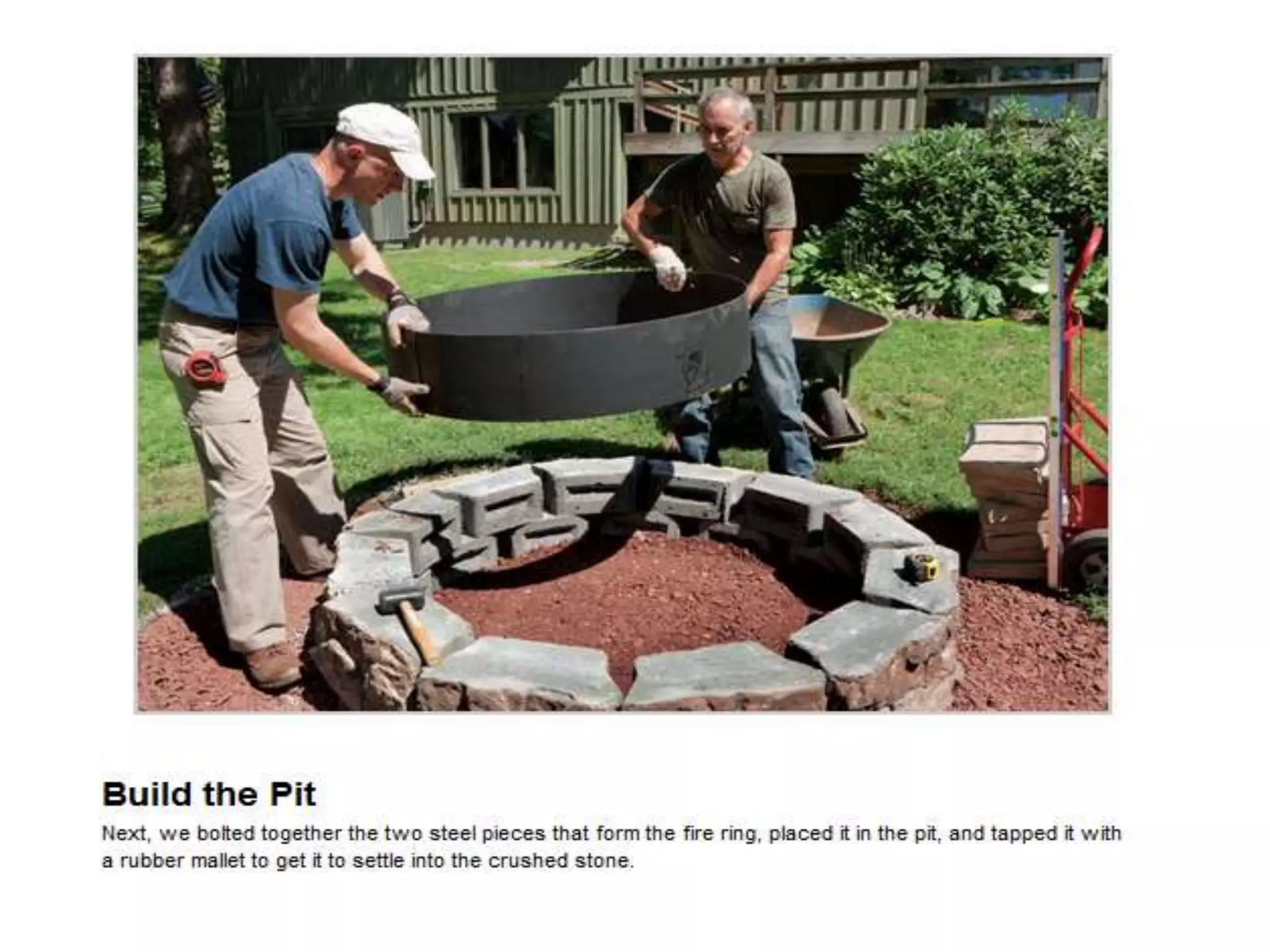 How to build a masonry fire pit DIY guide | PPTX