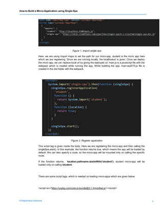 How to Build a Micro-Application using Single-Spa | PDF | Internet | Computing