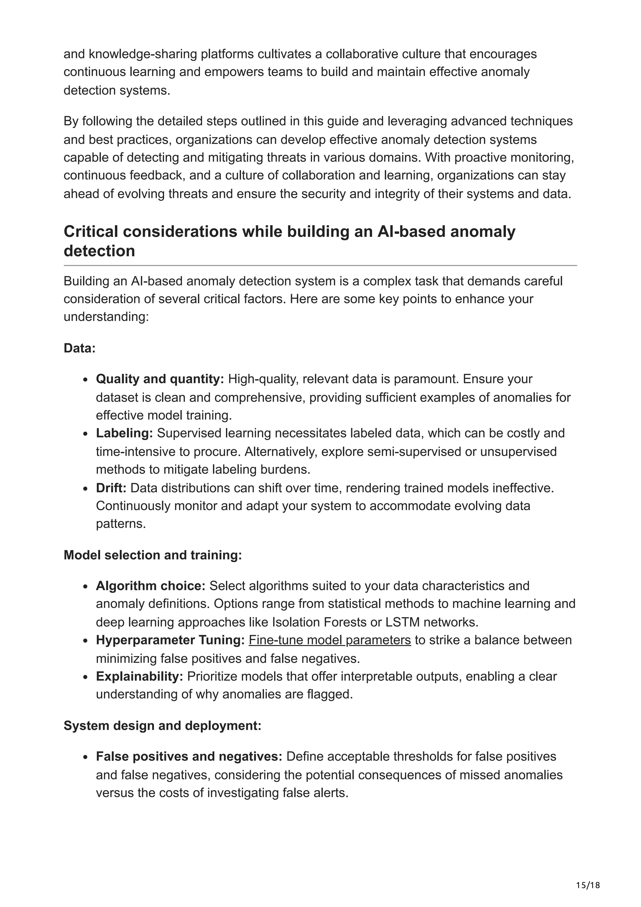 How To Build An Ai Based Anomaly Detection System For Fraud Prevention Pdf