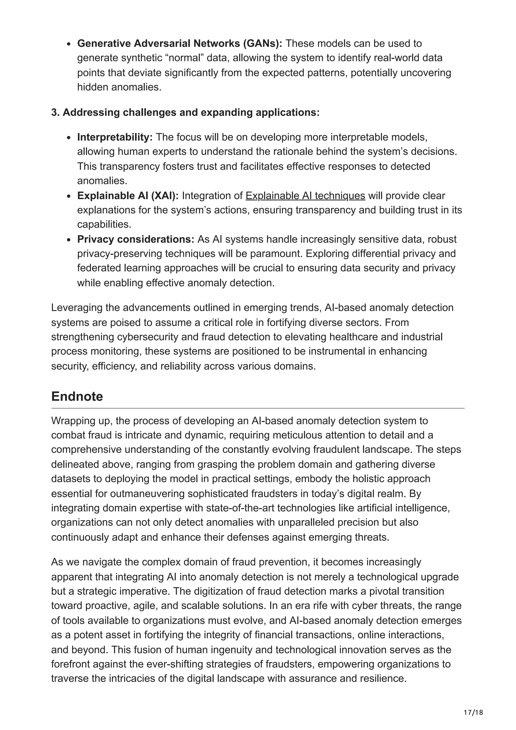 How To Build An Ai Based Anomaly Detection System For Fraud Prevention Pdf