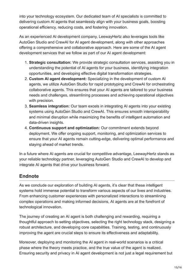 Building Your Own AI Agent System: A Comprehensive Guide | PDF | Computing | Technology & Computing