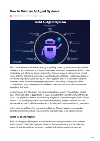 How to Build an AI Agent System - SoluLab | PDF | Free Download