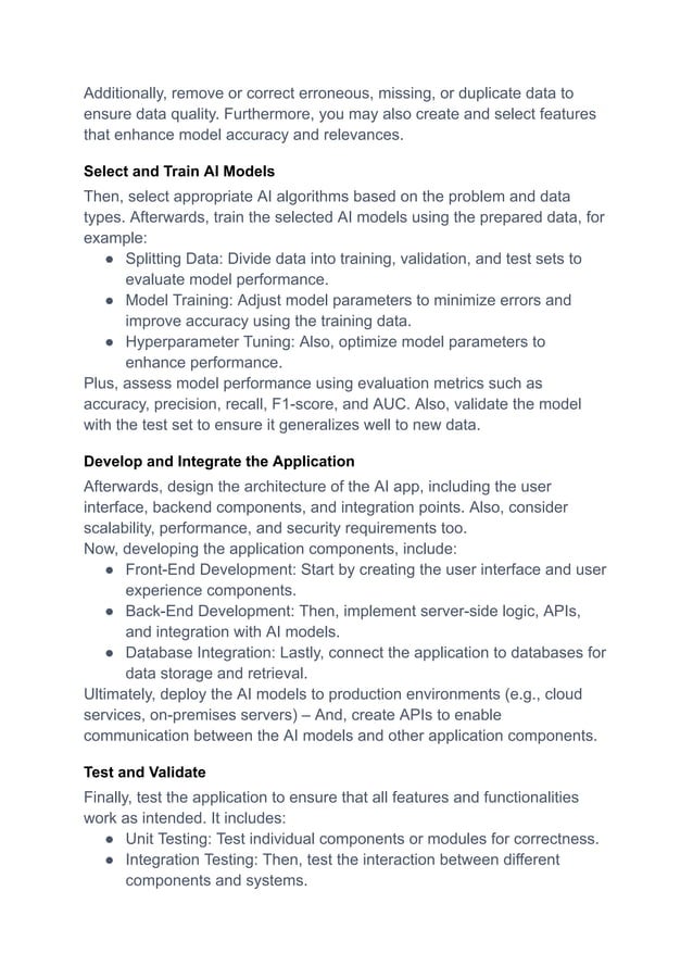 How to Build an AI App - TheCodeWork.pdf | Technology Industry | Industries