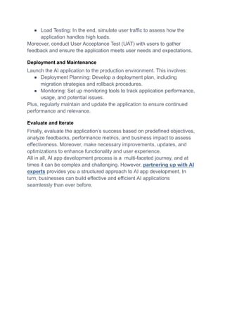 How to Build an AI App - TheCodeWork.pdf | Technology Industry | Industries
