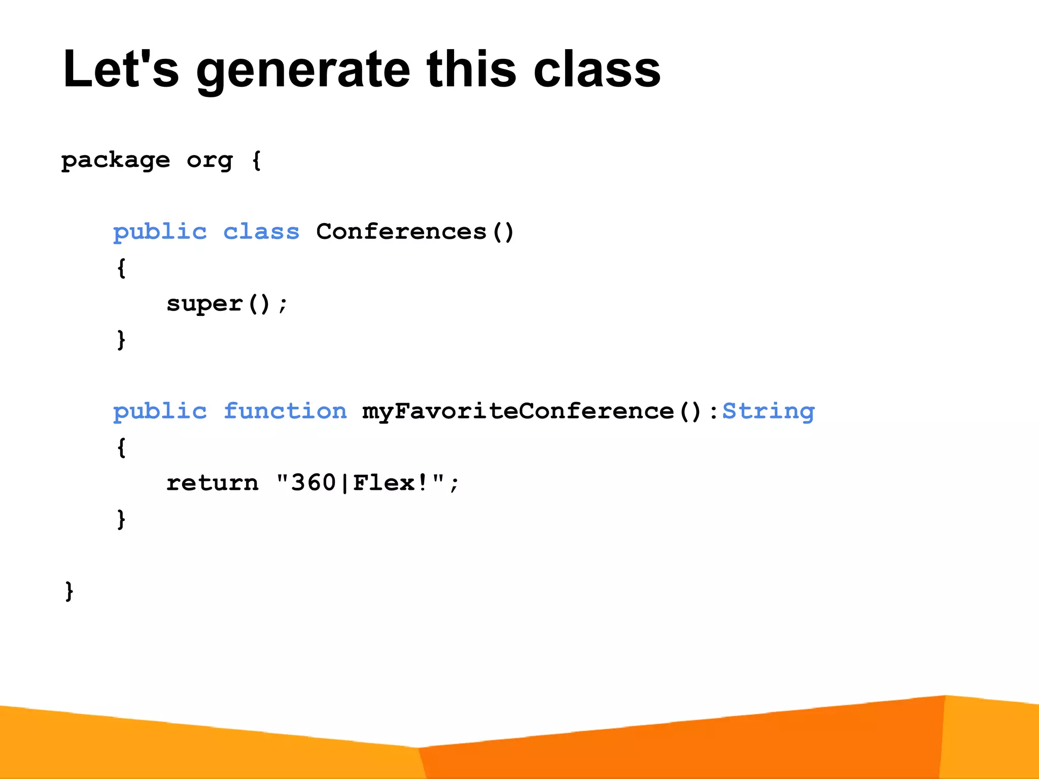 How to build an AOP framework in ActionScript | PPT