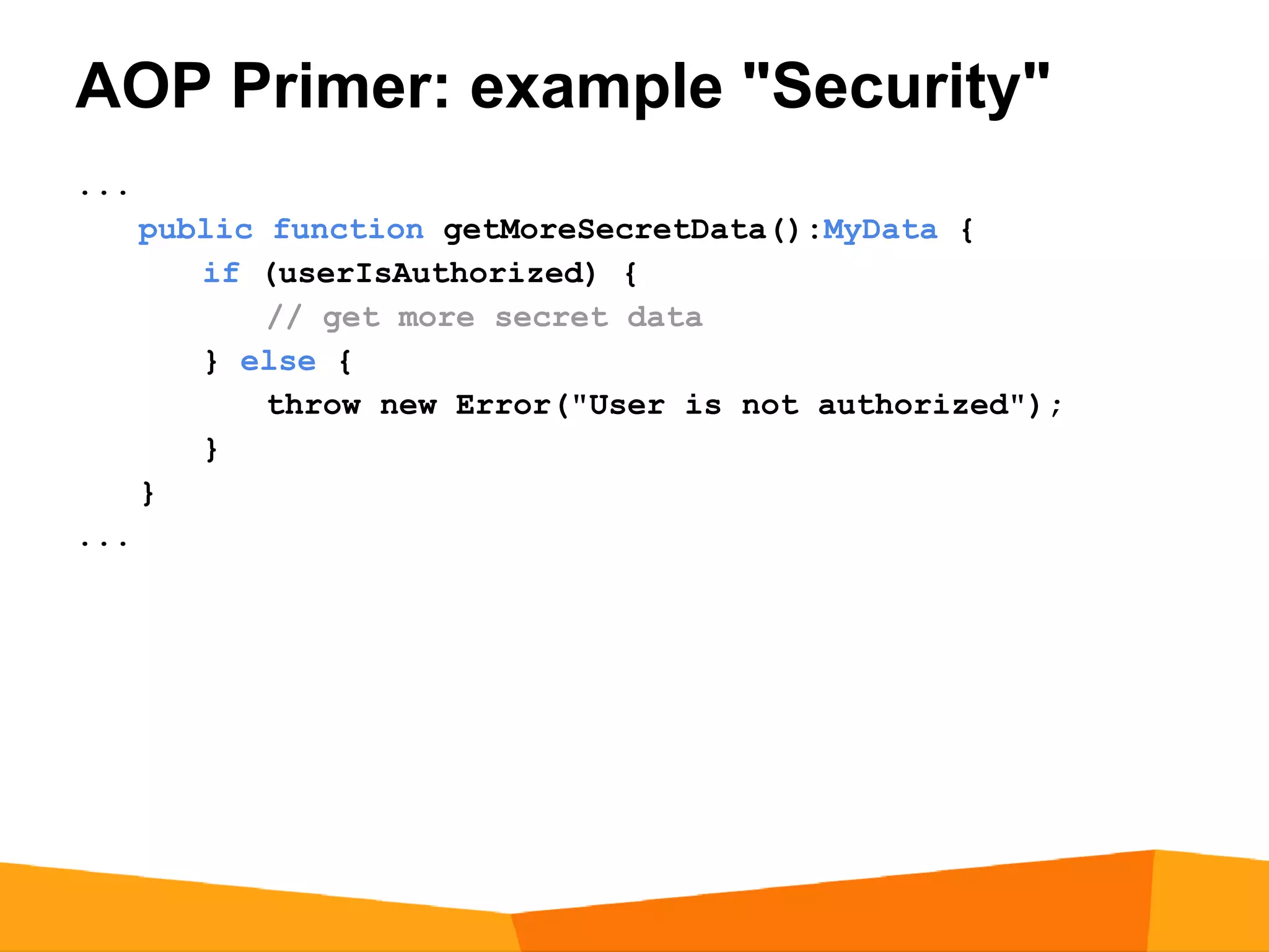 How to build an AOP framework in ActionScript | PDF