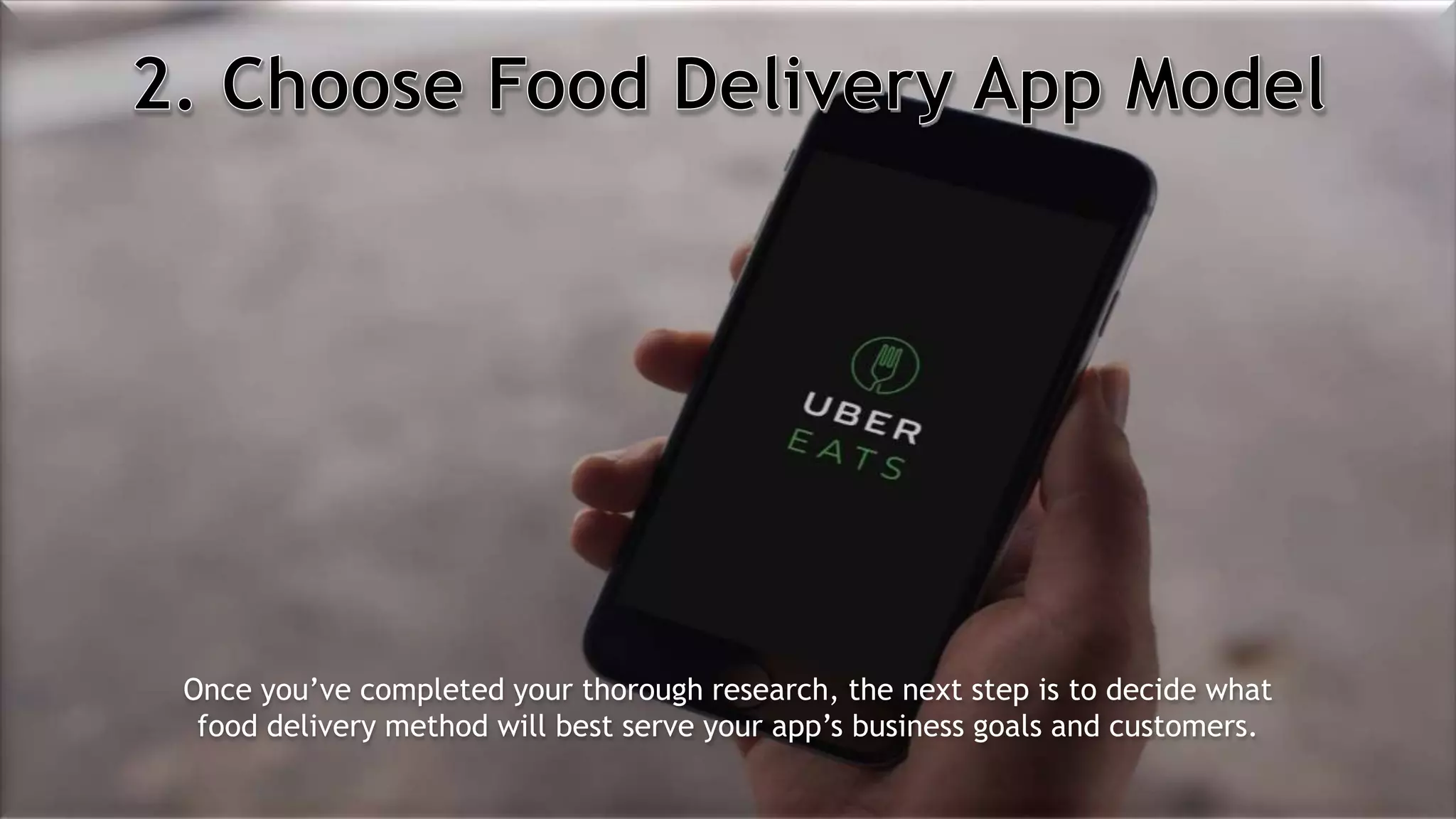 How to Build an App Like Uber Eats? | PPT