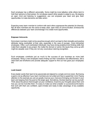 How To Build An Assertive Team by Prakash Rana | DOCX