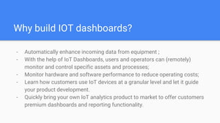 How to build an IoT dashboard | PPT