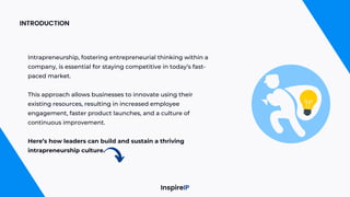 How to build an intrapreneurship culture | PDF